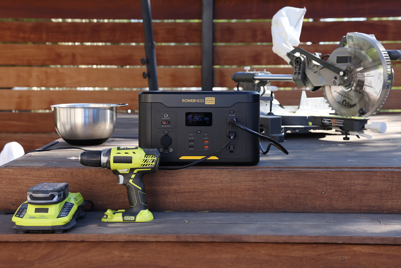 Powerness HikerU1000 Portable Power Station Giant Power Bank with AC ...