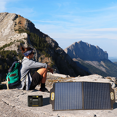 Powerness Solar Generator Outdoor Portable Power Station and Solar ...