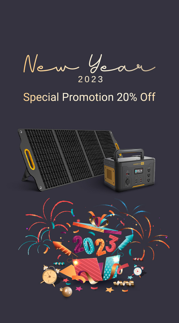 Powerness Solar Generator Outdoor Portable Power Station and Solar ...