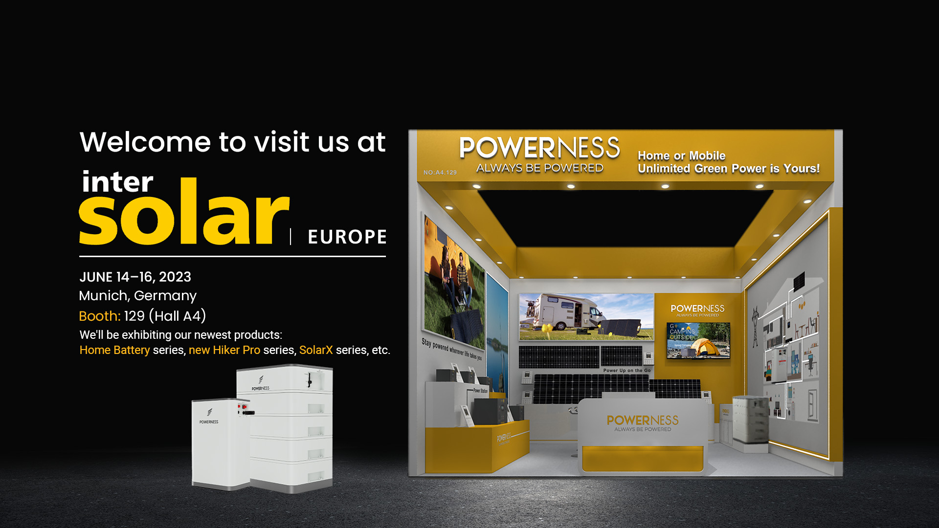 Powerness Solar Generator Outdoor Portable Power Station and Solar ...